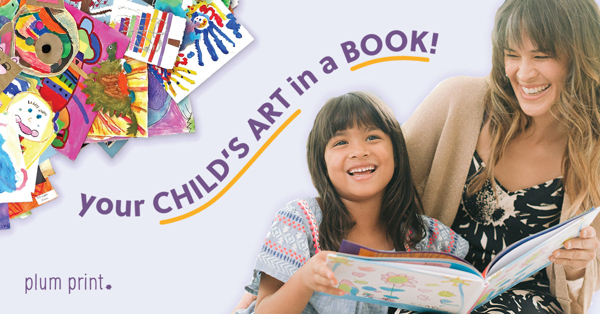Plum Print — Your Child's Art and Photos in a Custom Book