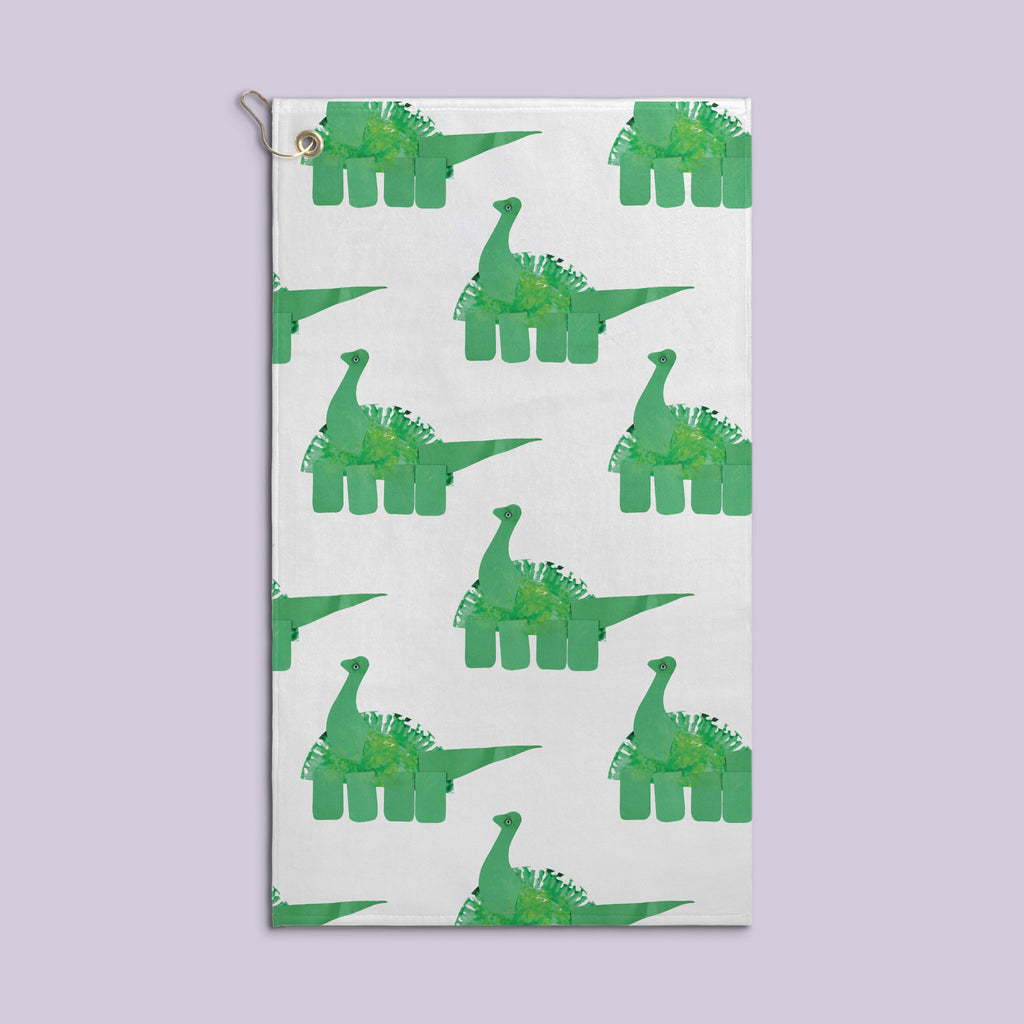 Custom Golf Towel – Plum Print