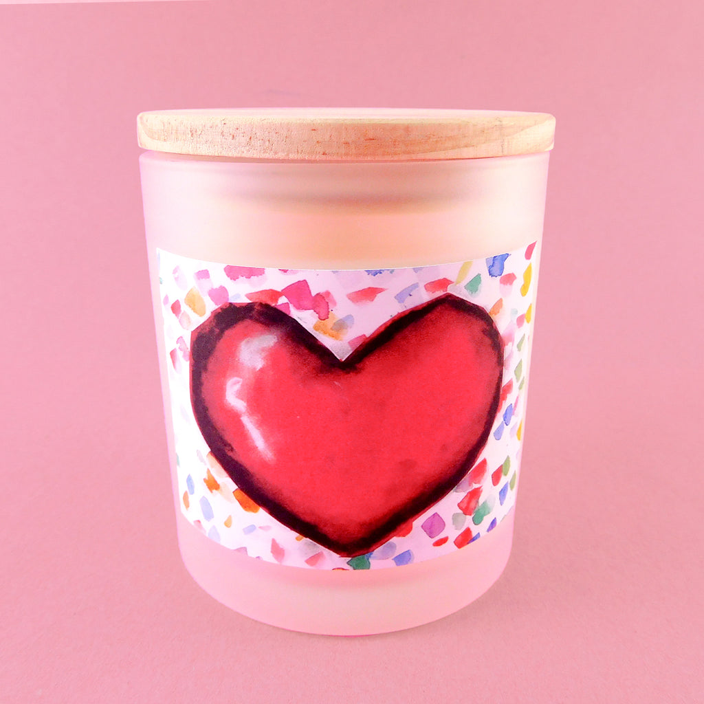 Custom Candle – Plum Print