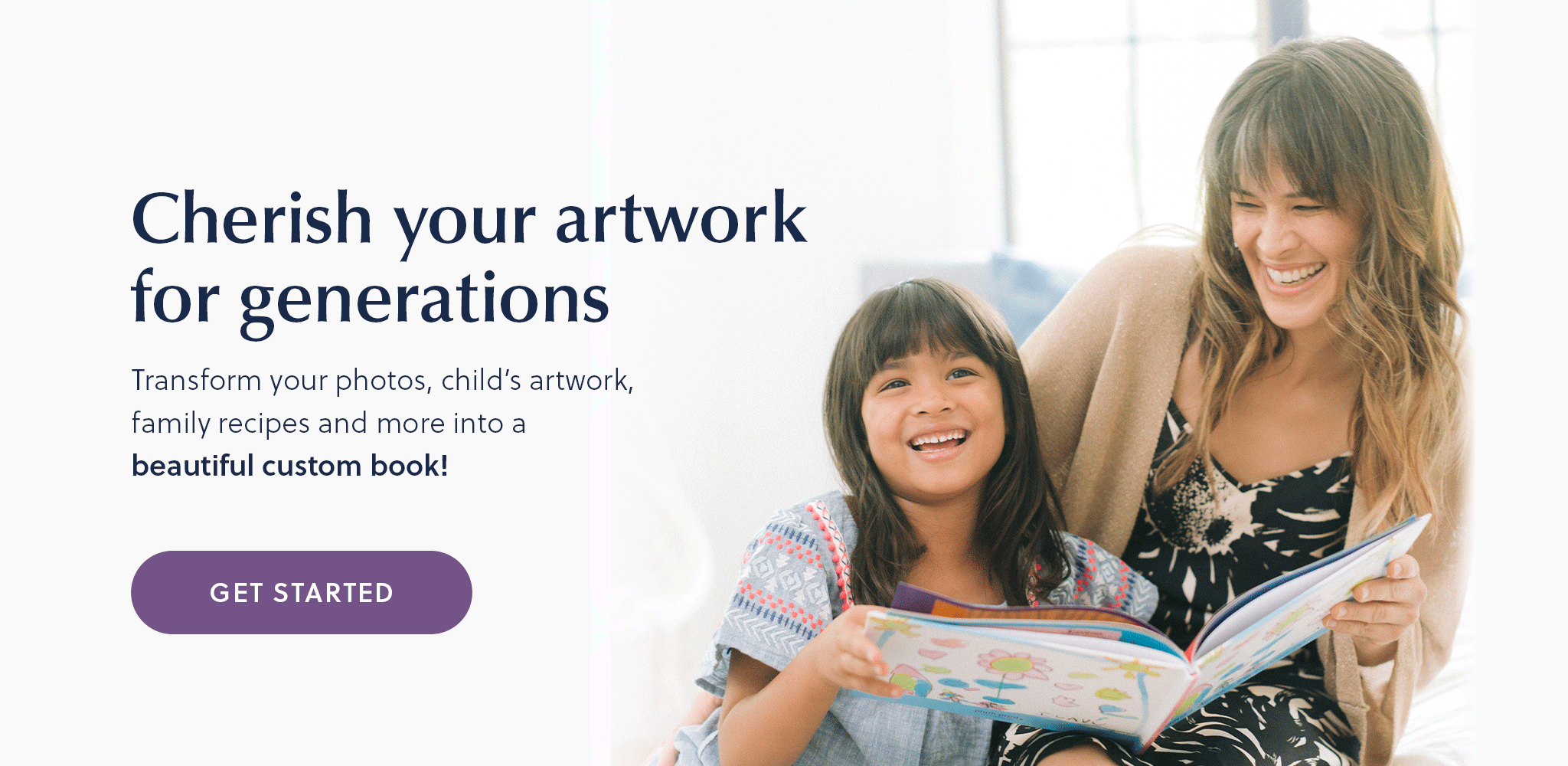 Plum Print — Your Child's Art and Photos in a Custom Book